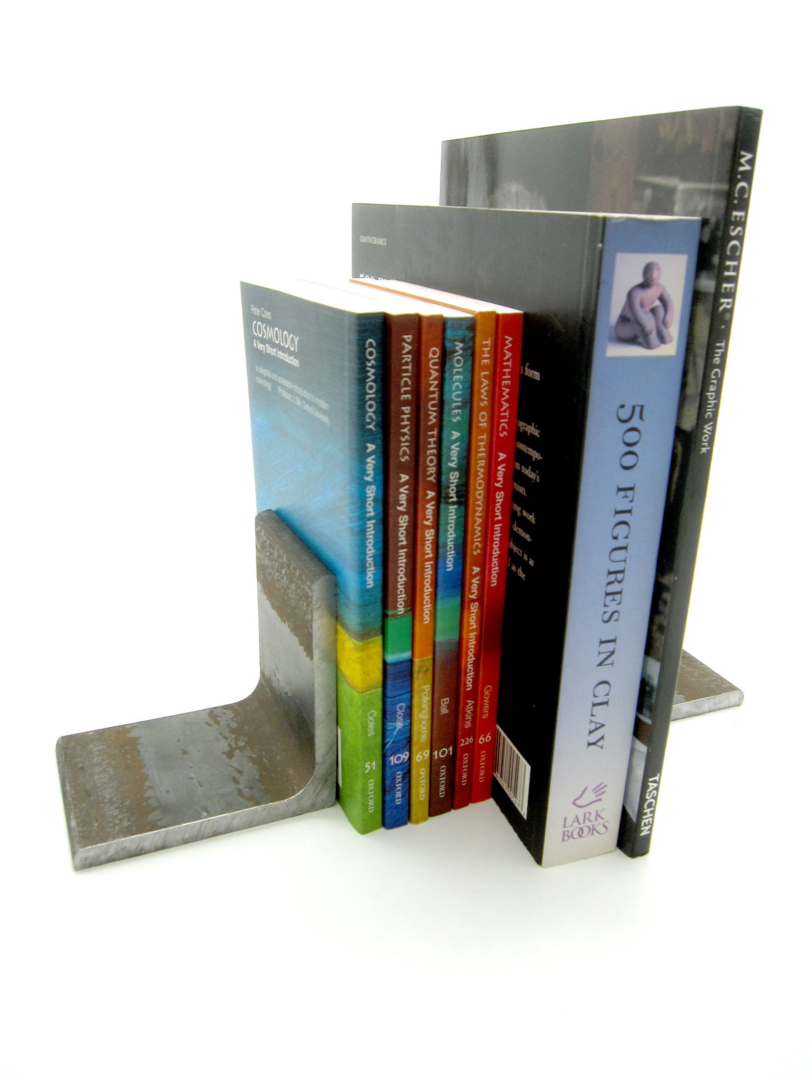 Metal Bookends Industrial Bookends Angle Steel Industrial | Etsy