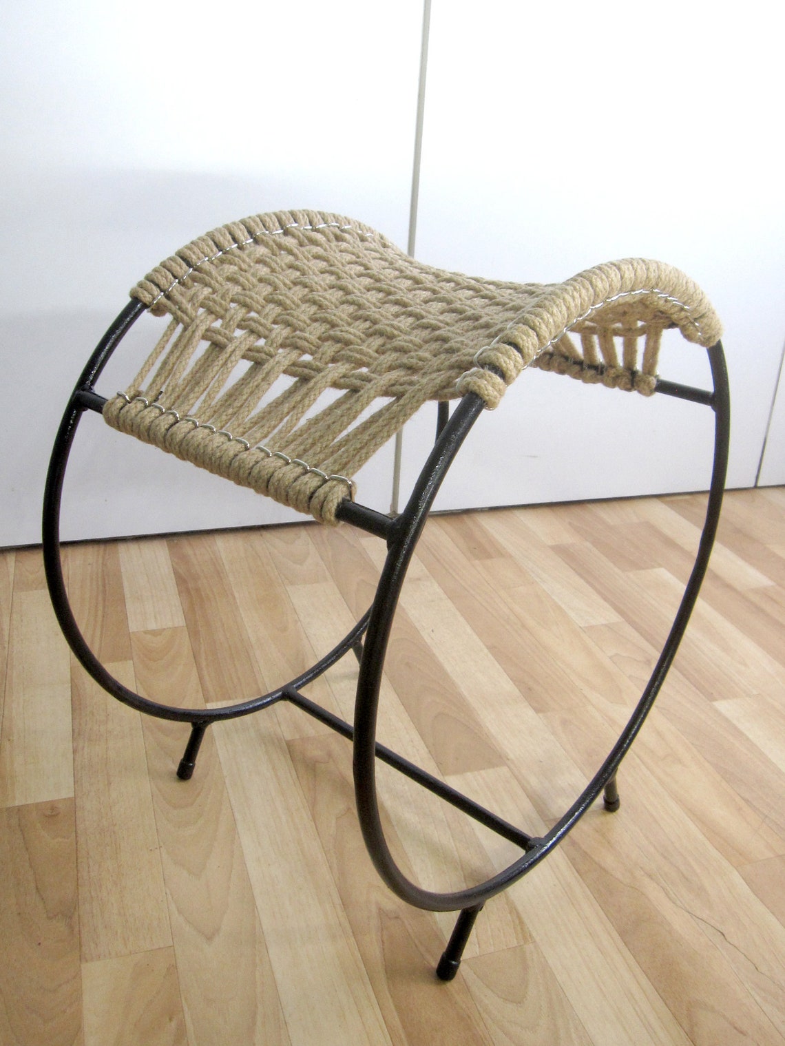 Metal Stool Double Circle Seat Metal Footstool Metal Seat - Etsy