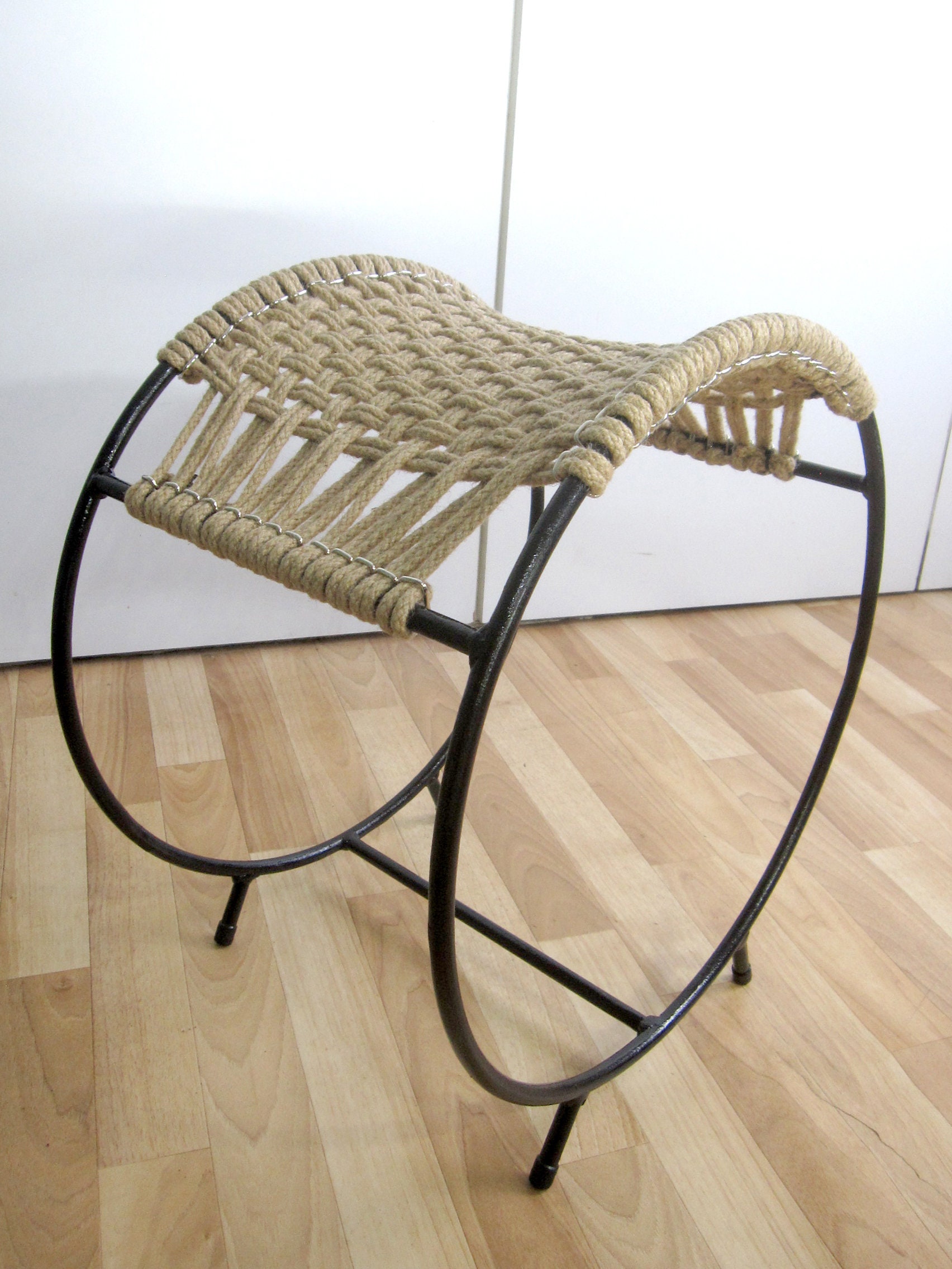 Metal Stool Double Circle Seat Metal Footstool Metal Seat - Etsy