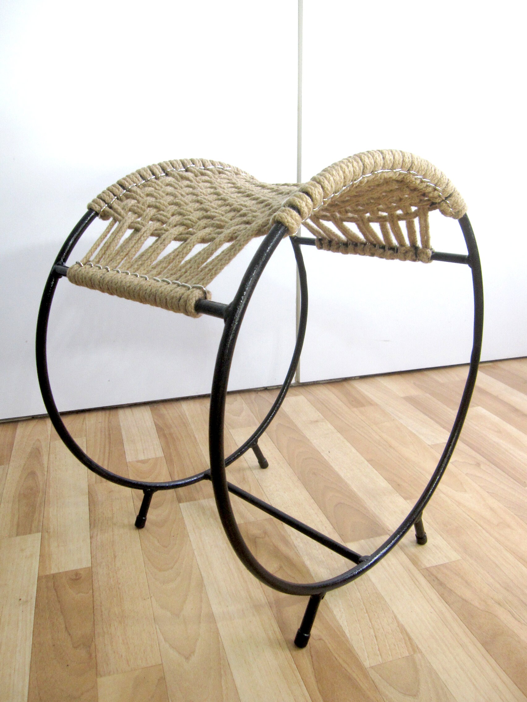 Metal Stool Double Circle Seat Metal Footstool Metal Seat - Etsy