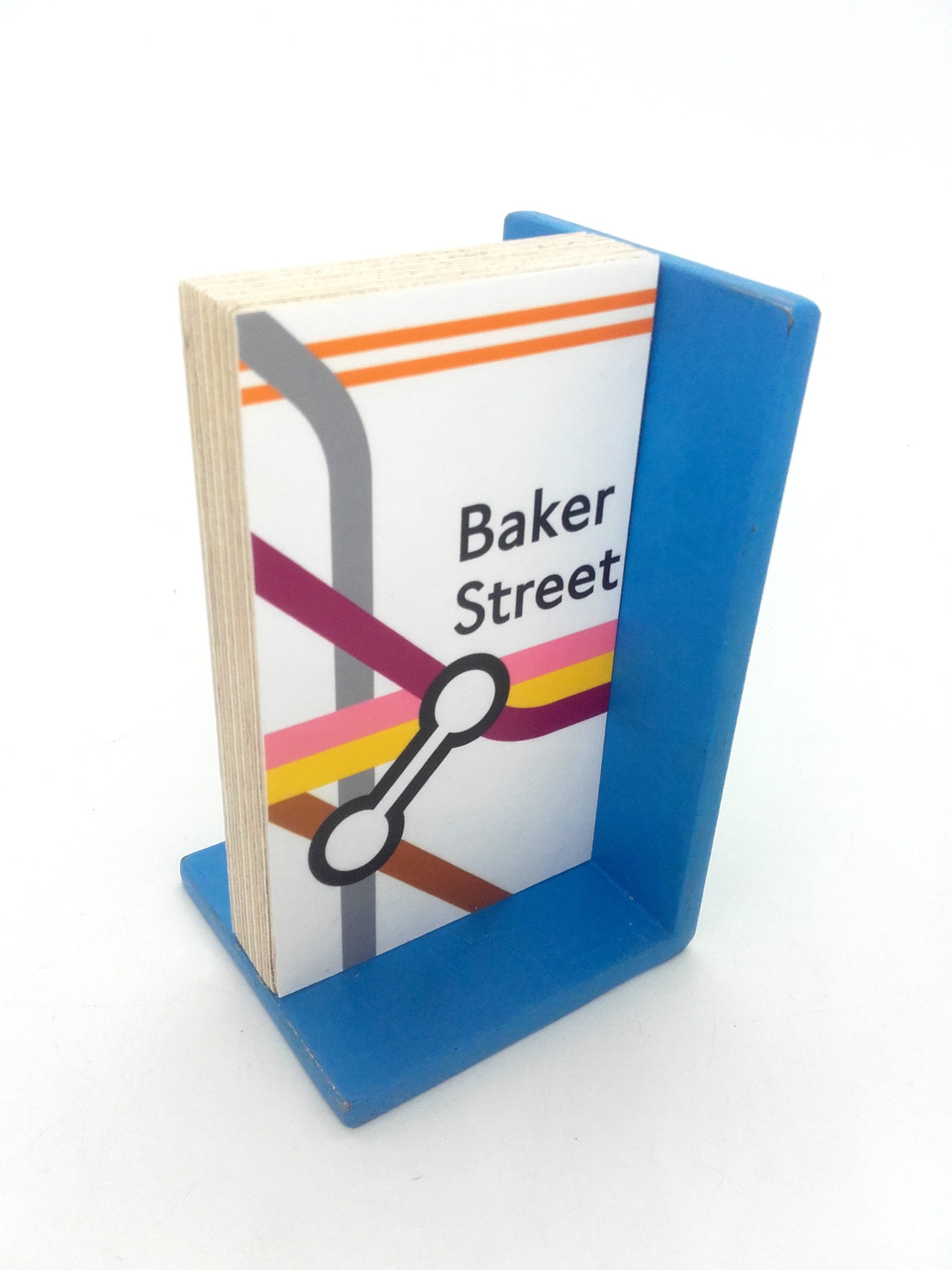 London Underground Bookend Metal Bookend Graphic Design - Etsy