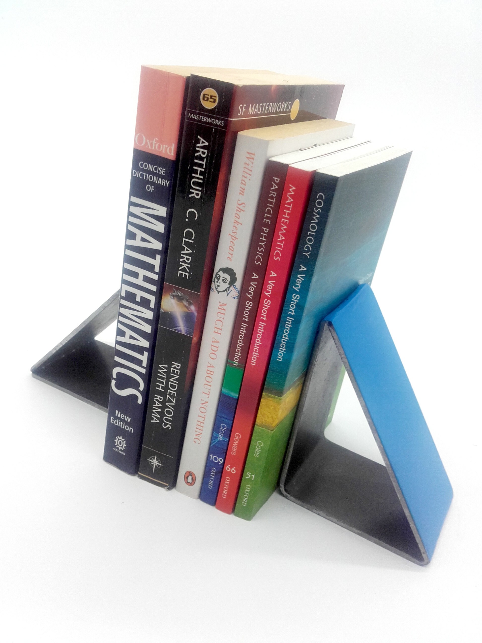 Metal Bookends Industrial Bookends Sheet Metal Steel - Etsy