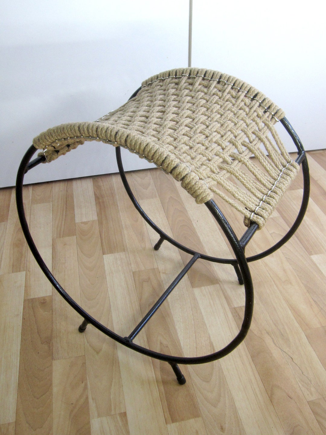 Metal Stool Double Circle Seat Metal Footstool Metal Seat - Etsy