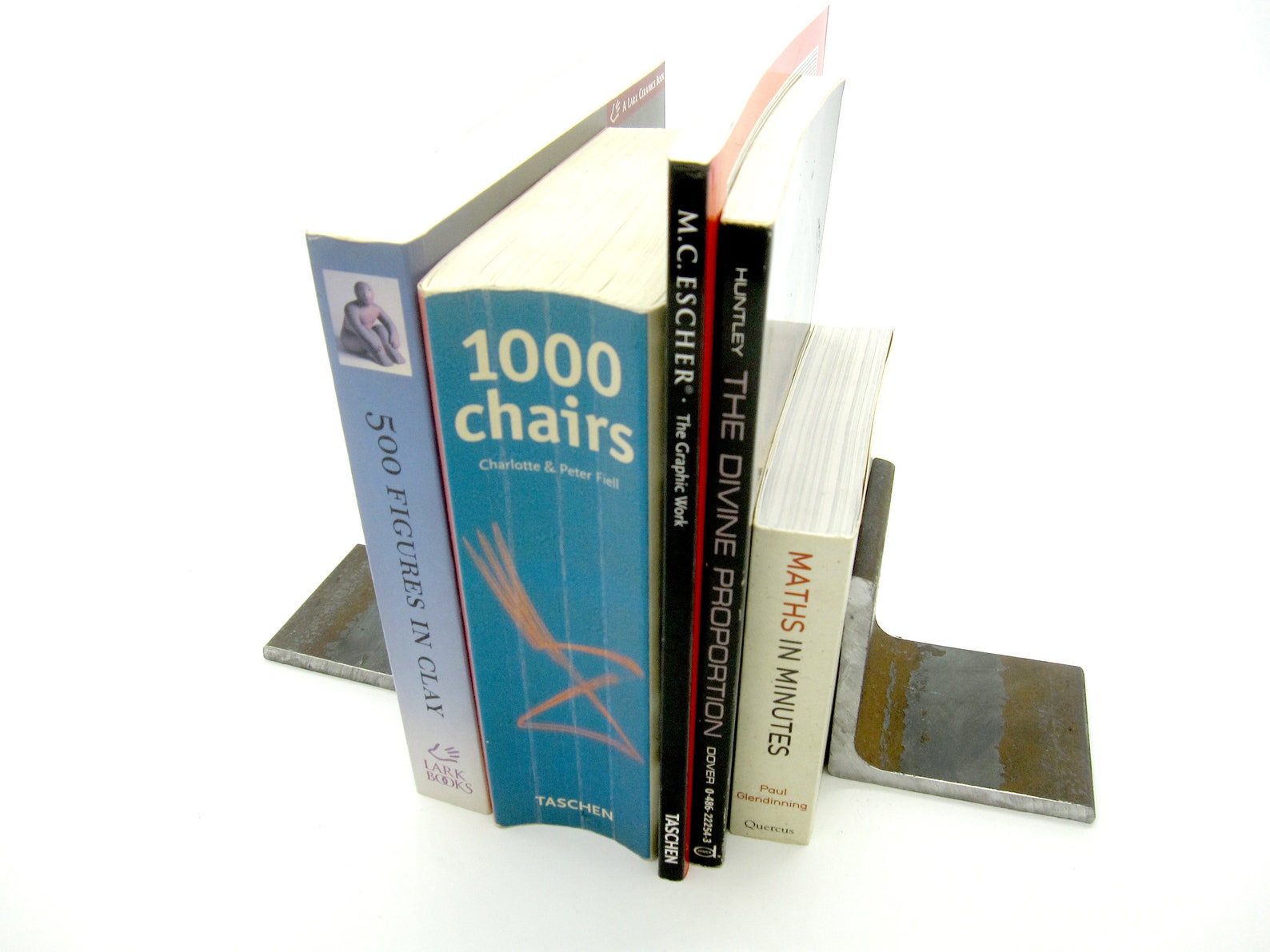 Metal Bookends Industrial Bookends Angle Steel Industrial | Etsy