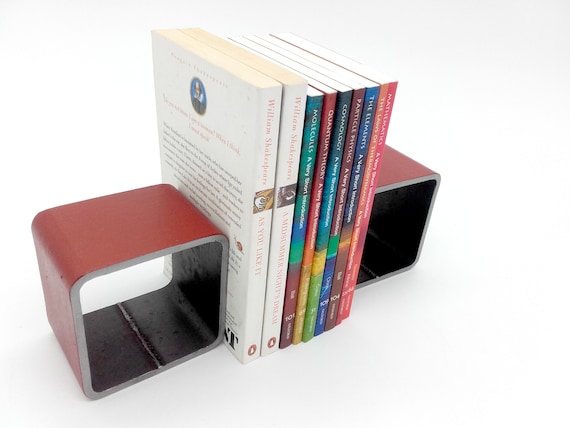 Metal Bookends Industrial Bookends Box Steel Bookends Box | Etsy