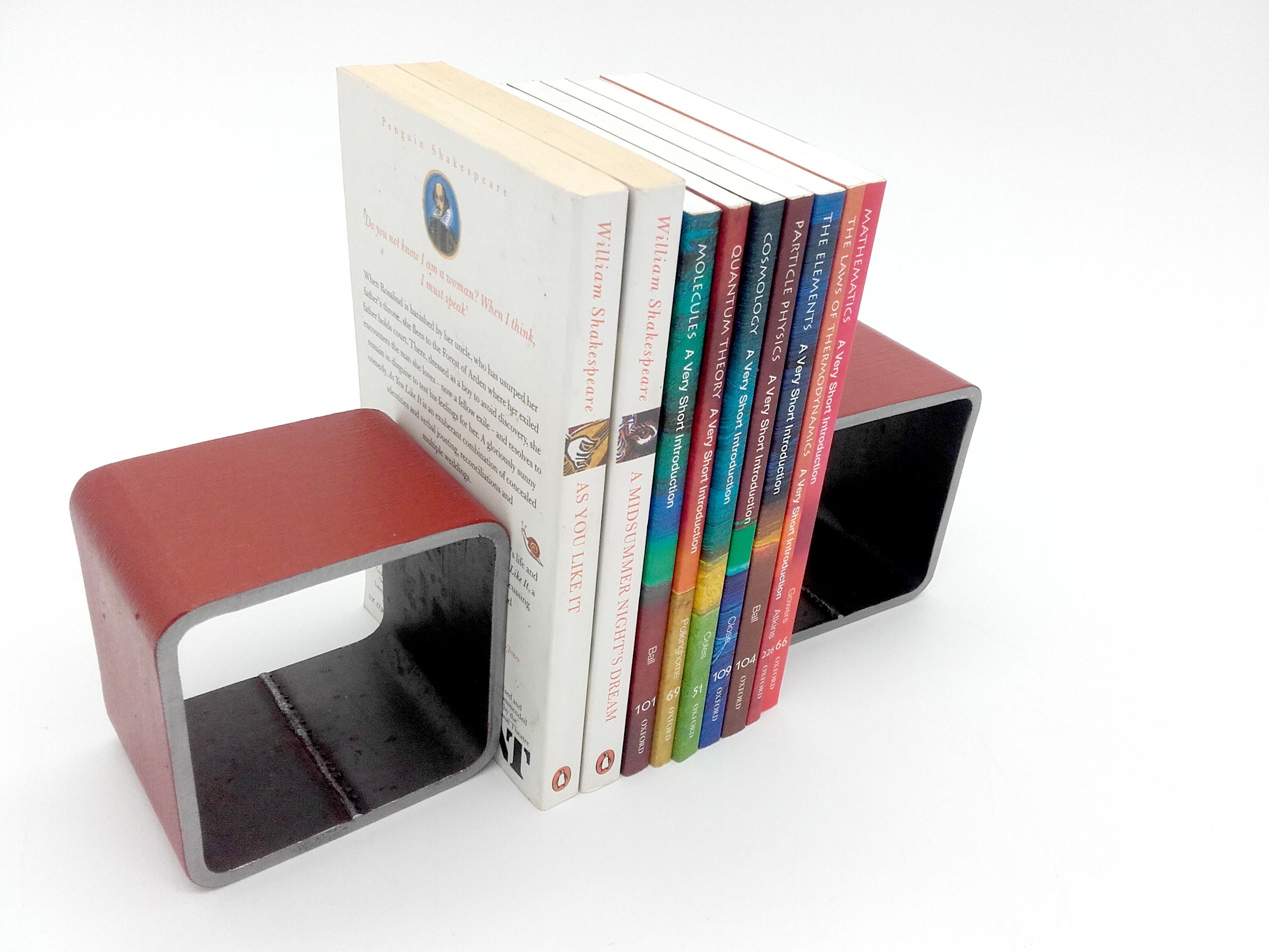 Metal Bookends Industrial Bookends Box Steel Bookends Box | Etsy