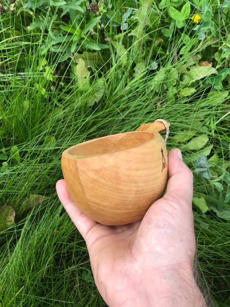 Kuksa cup with kolrosing Hearty Kuksa gift for her | Etsy