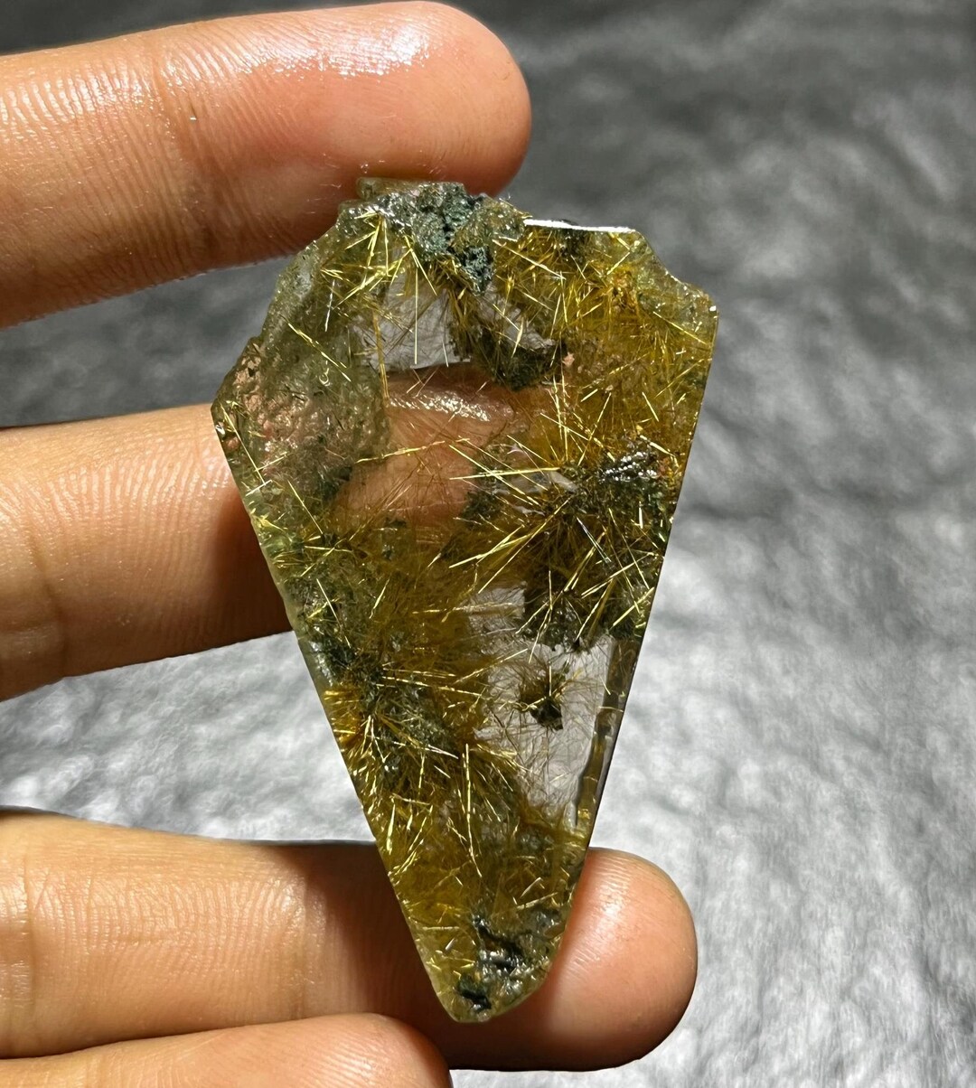 Golden Rutile Slab Golden Rutie Slab Golden Rutile With Garden Quartz ...