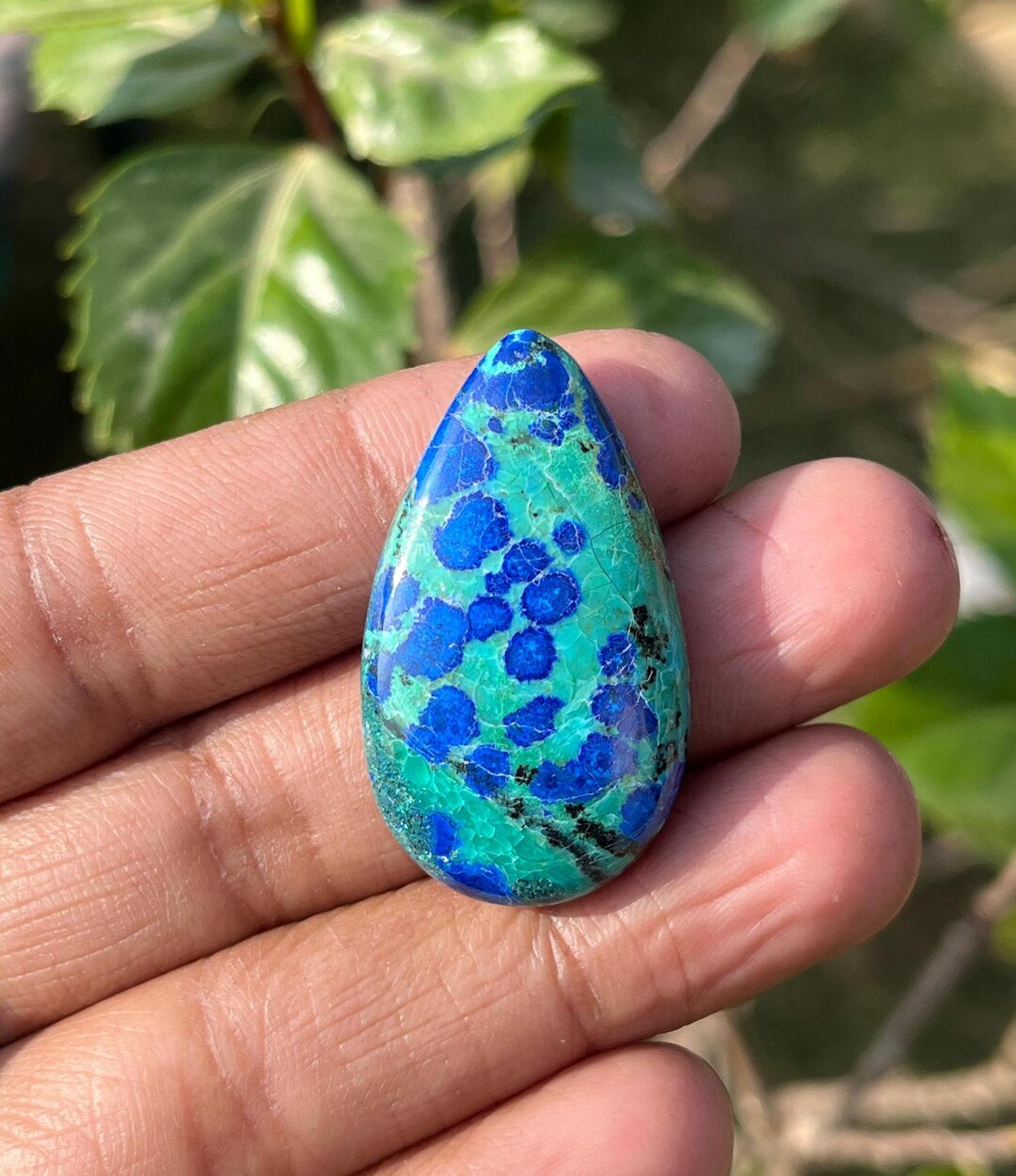 Outstanding Azurite Cabochon Loose Gemstone Natural Azurite Gemstone ...