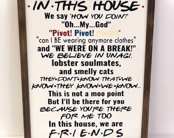 Friends Home Decor | Etsy