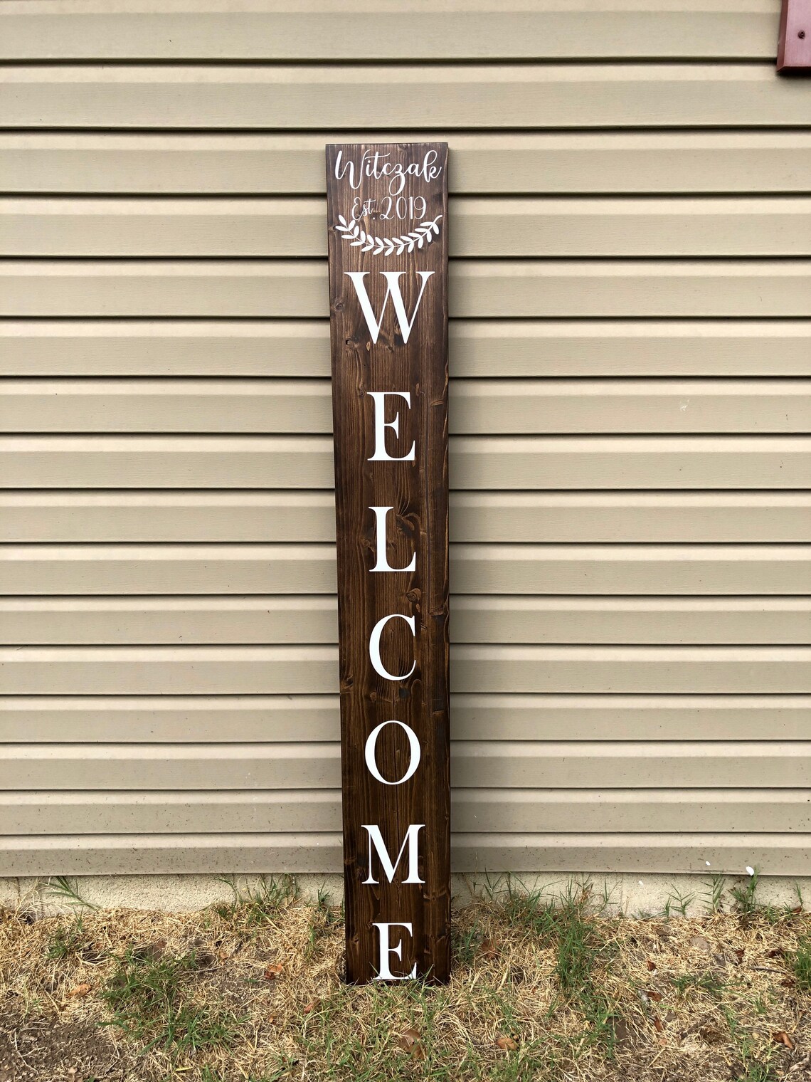 Welcome Front Porch Sign Last Name Est. Front Porch Decor - Etsy
