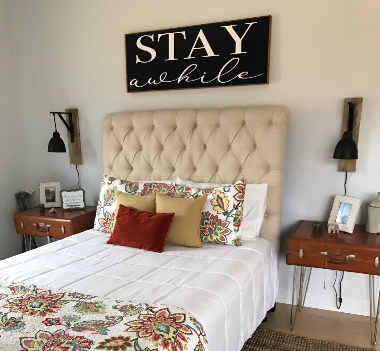 Stay Awile Sign Guest Bedroom Decor Home Decor Guest - Etsy