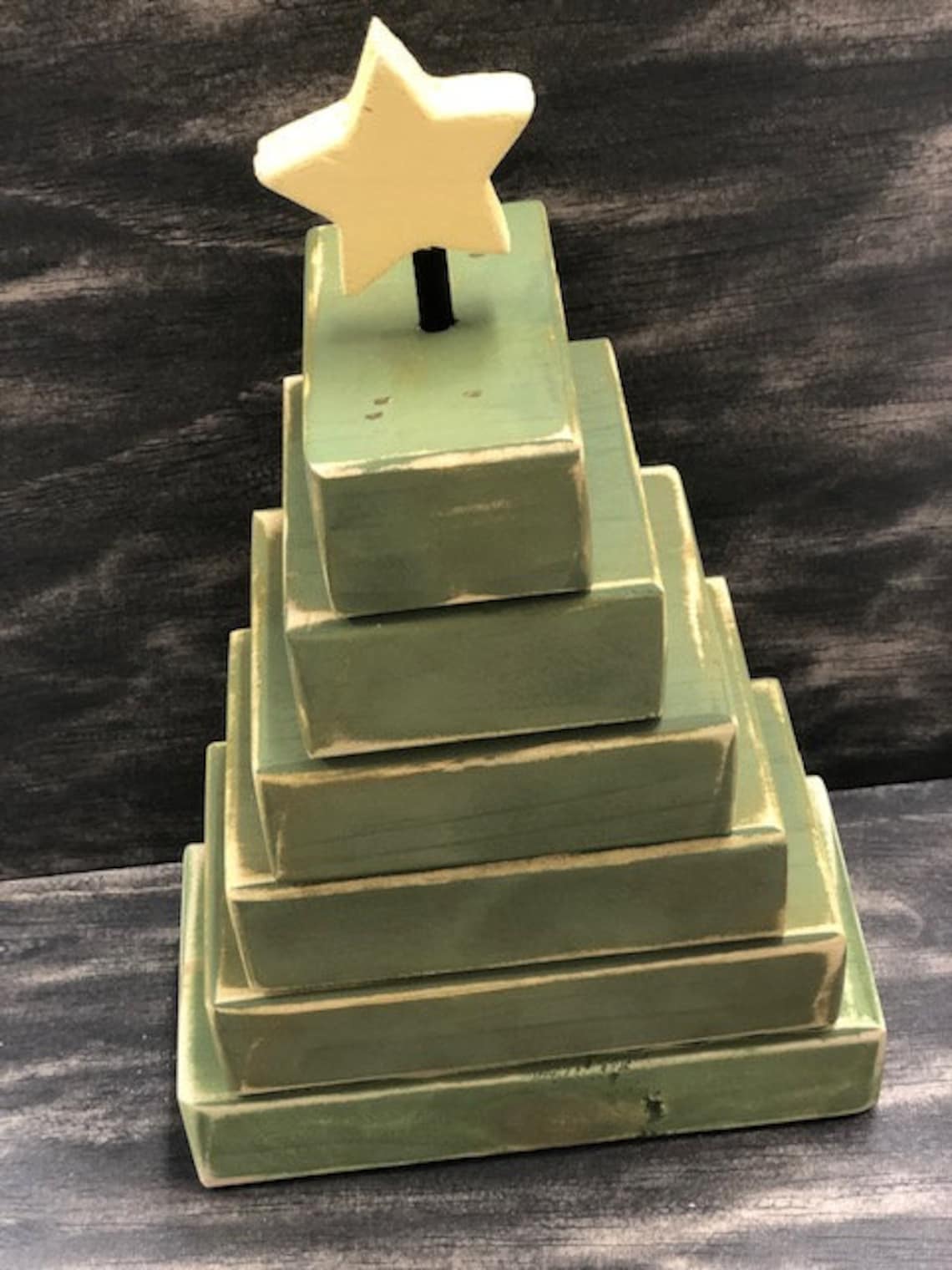 Stacked Tree Painted Wood Tree Decor 2x4 Wood Tree | Etsy