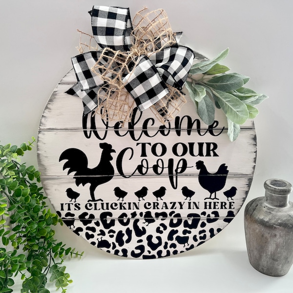 Chicken Door Hanger - Etsy