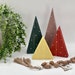 Painted Triangle Trees Set of 4 Wood Tree Decor - Etsy