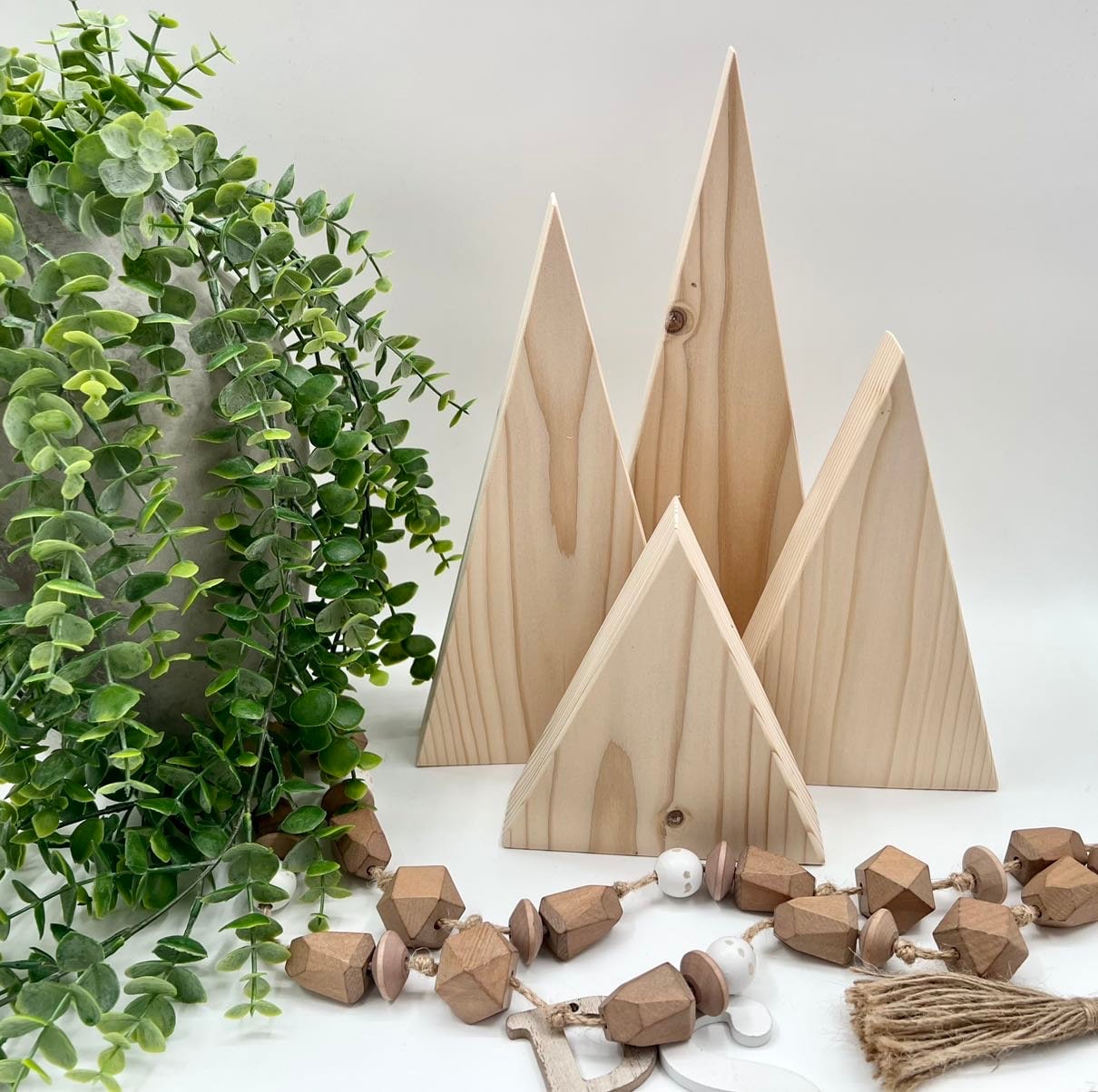 Raw Triangle Tree DIY Wood Tree Decor DIY Wood Signs - Etsy