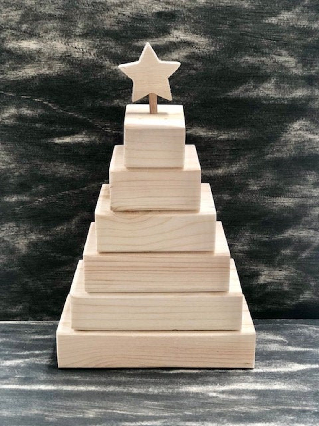 Raw Stacked Tree DIY Wood Tree Decor DIY Wood Signs Wood - Etsy