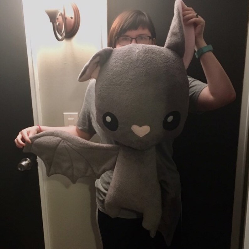 Giant Bat Plush Custom Colors MTO 28 tall body | Etsy