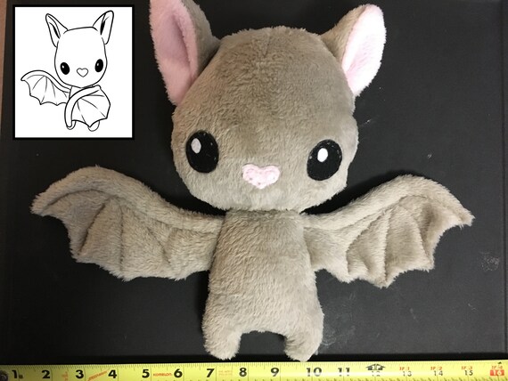 Soft Bat Plush Custom Colors MTO | Etsy