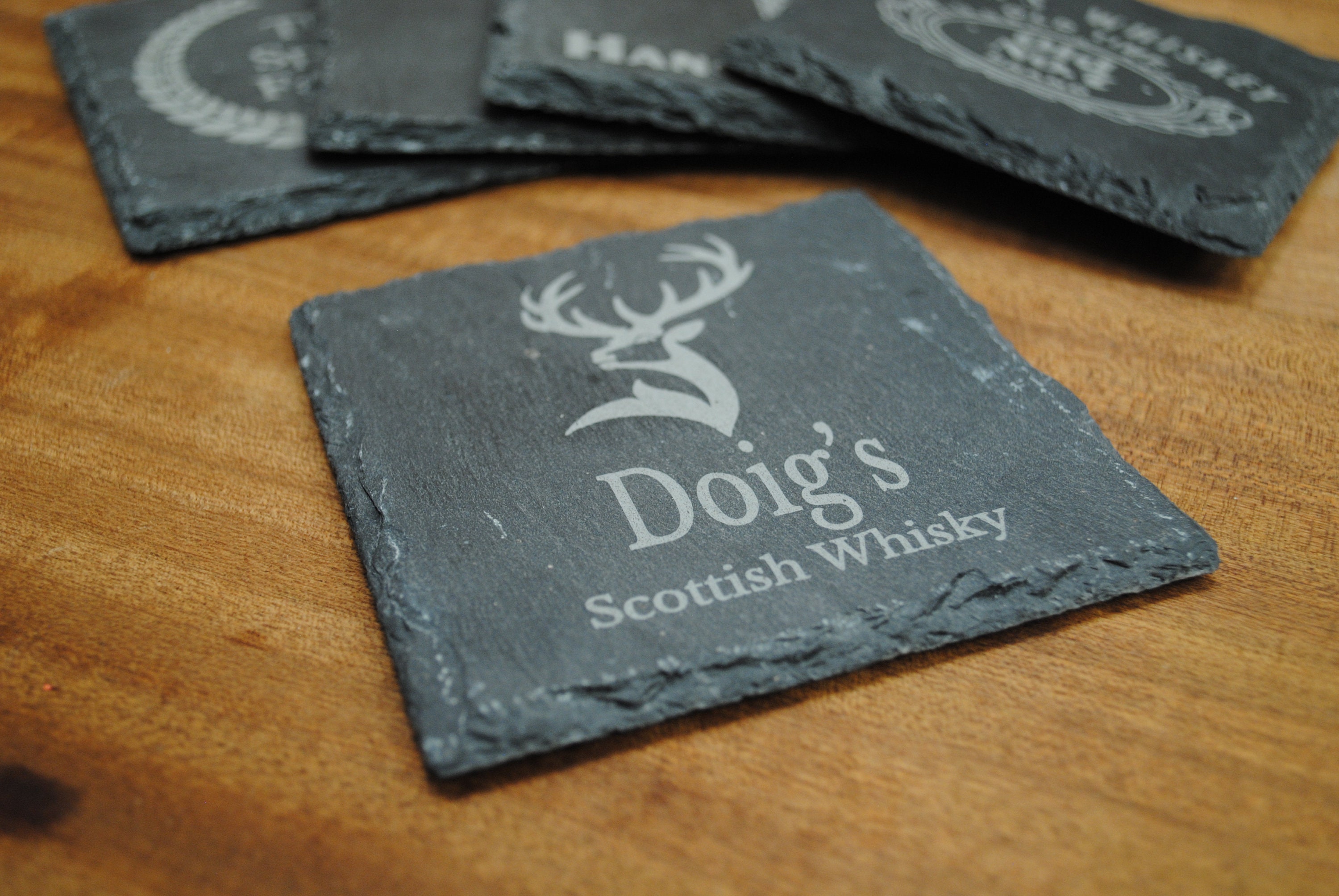Personalised Slate Coaster Scottish Whisky - Etsy