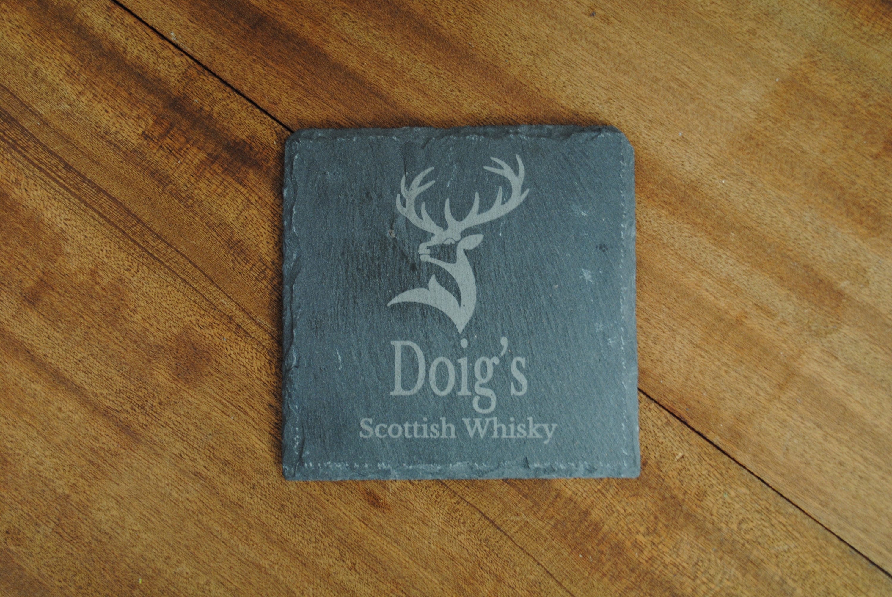 Personalised Slate Coaster Scottish Whisky - Etsy