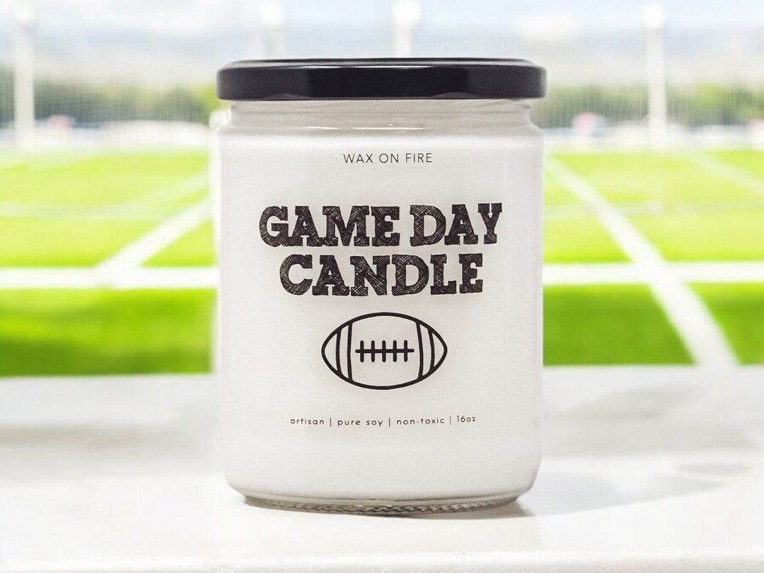 Game Day Candle Football Decor Football Candle Football Gifts Fall ...
