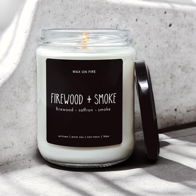 Woodsmoke Candle - Etsy