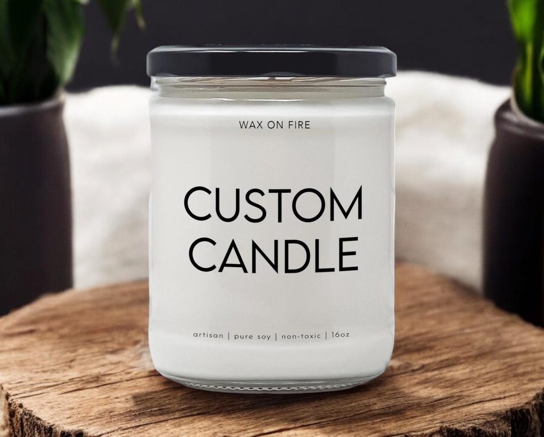 Custom Candle Personalized Candle Customized Candle Custom Candles ...