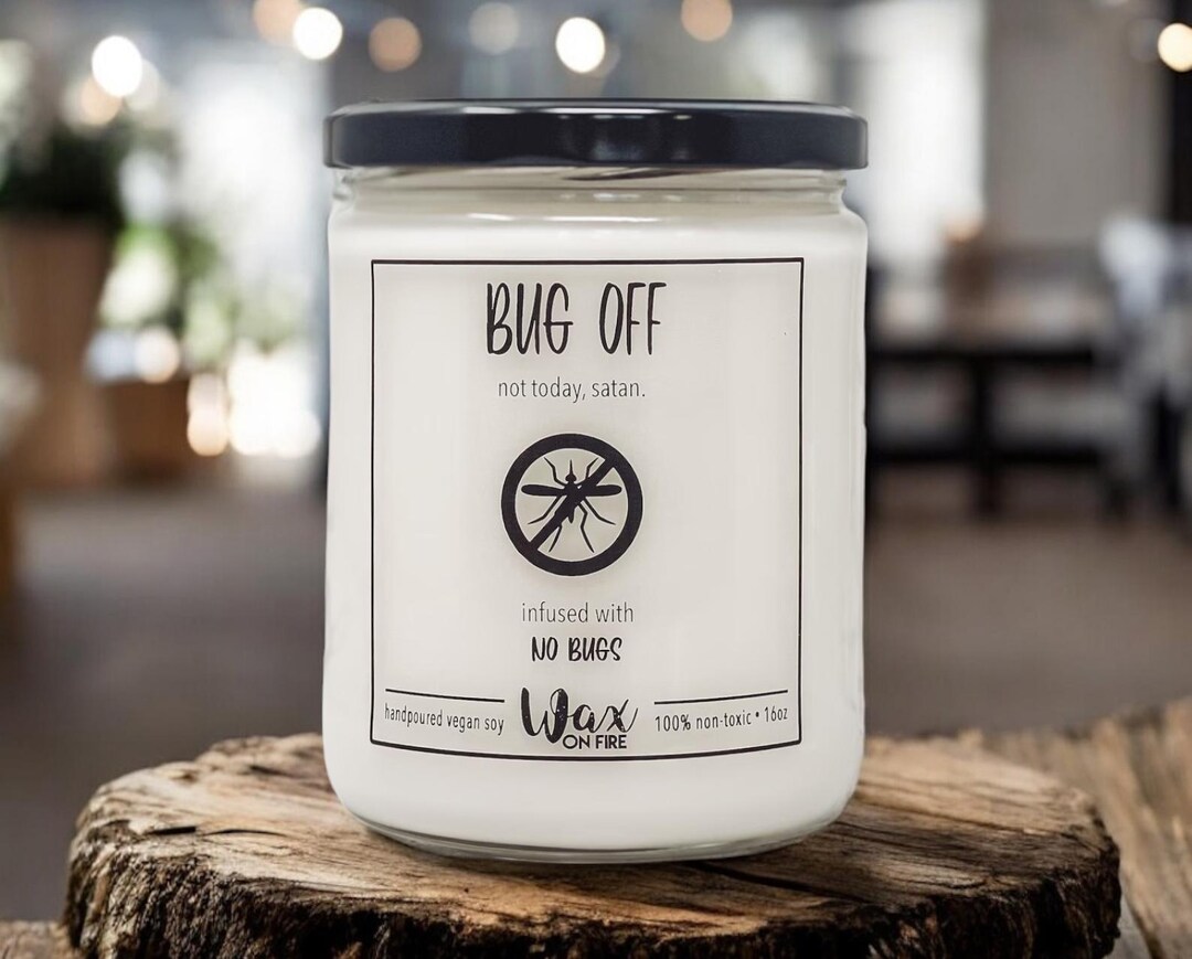 Bug off Citronella Candle Mosquito Candle Lemon Candle Lemongrass ...