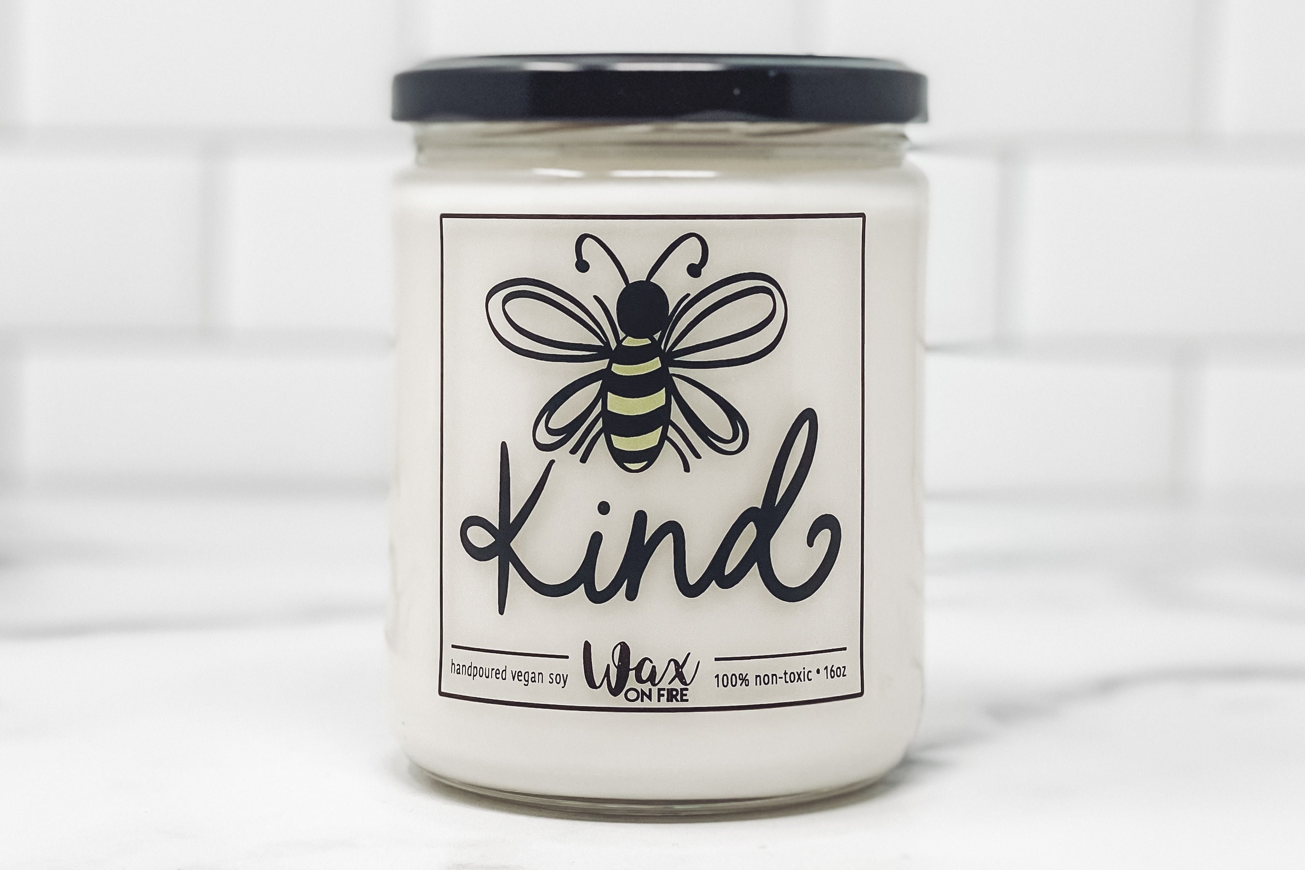 Bee Kind Candle Be Kind End Racism Unity Candle Best Friend - Etsy