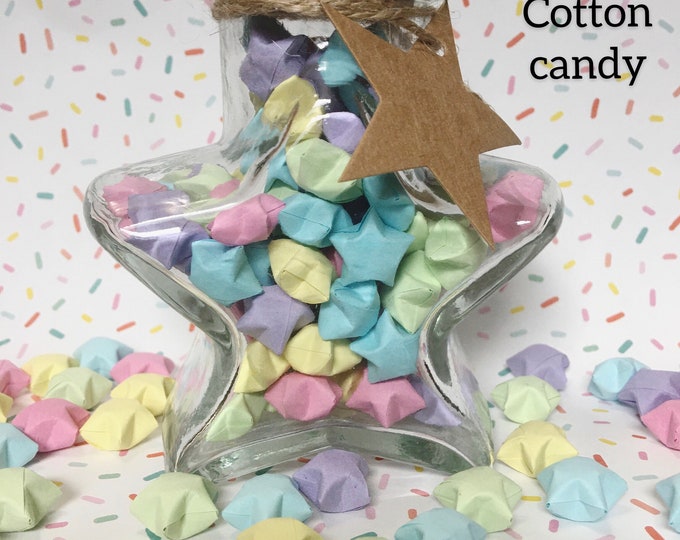 Paper Stars in a Jar multiple Colors | Etsy