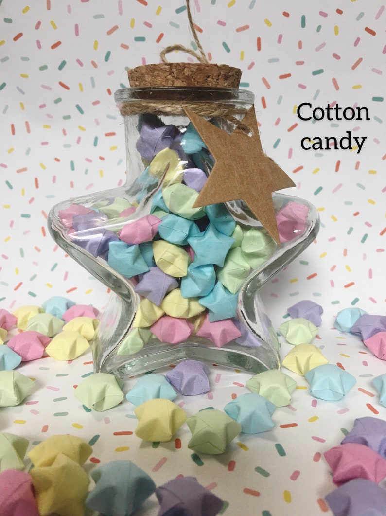 Paper Stars in a Jar (multiple Colors) - Etsy