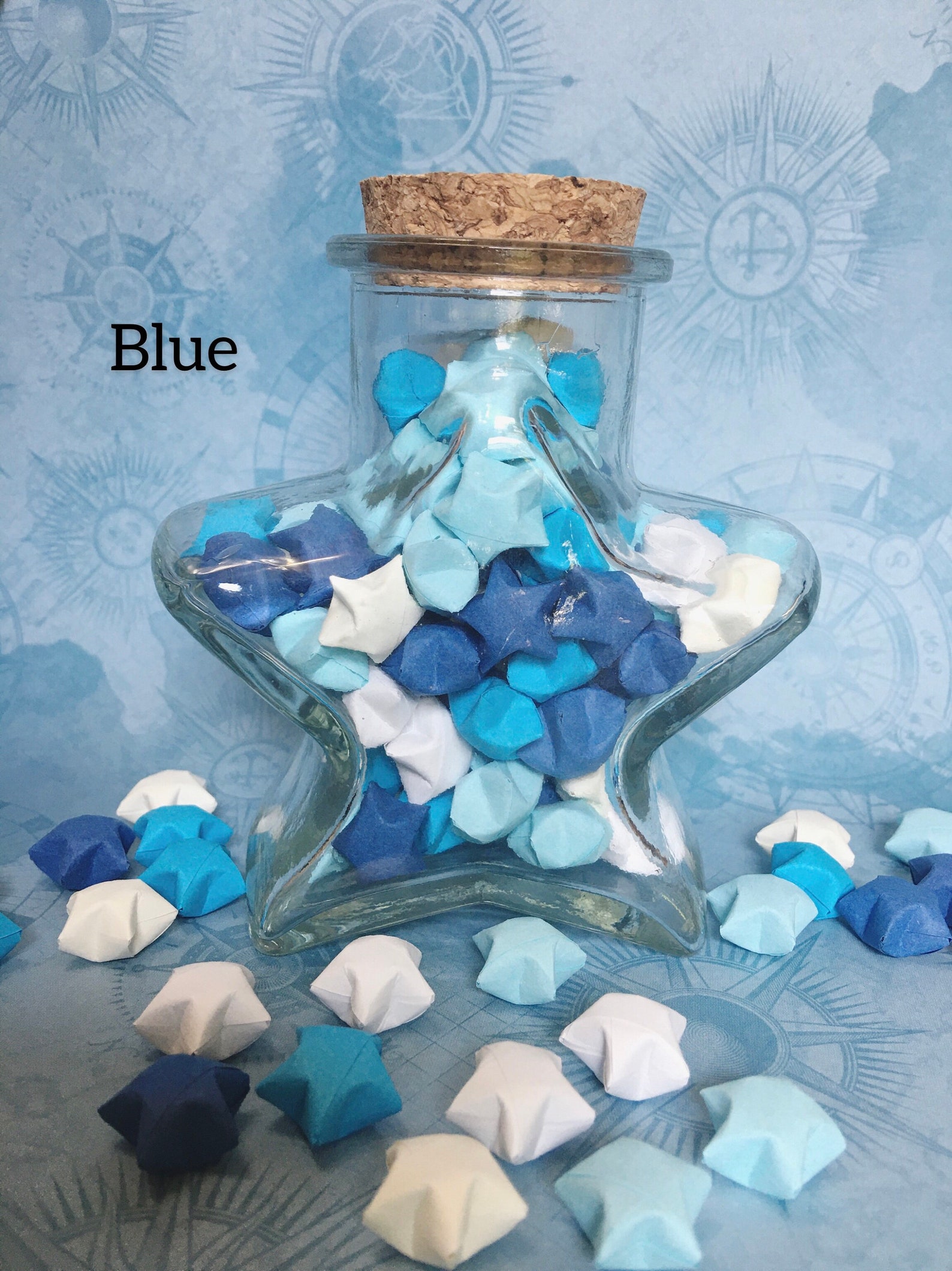 Paper Stars in a Jar (multiple Colors) - Etsy