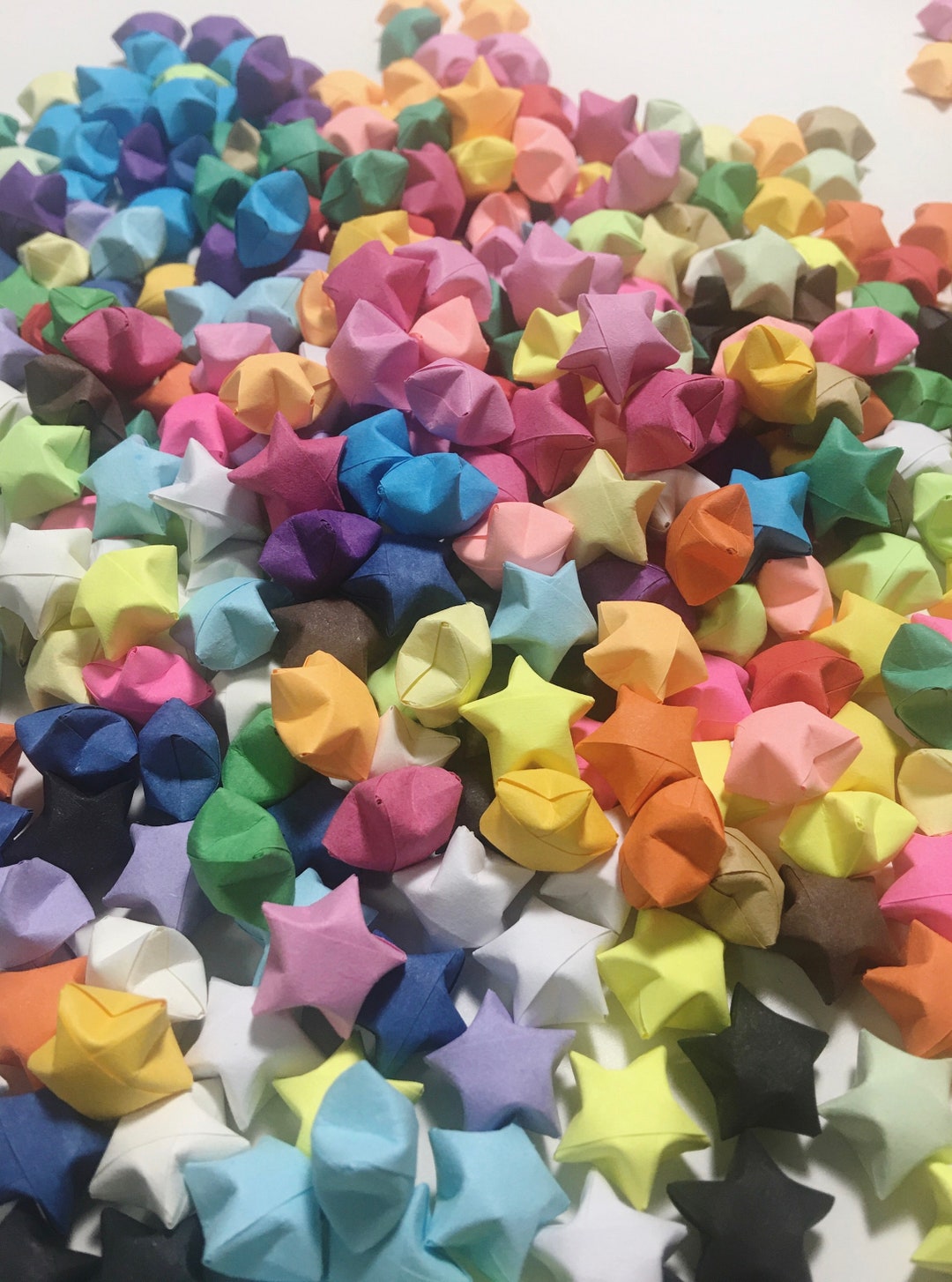 100 Origami Stars – Lucky Star Paper Decorations, Assorted Colors - Etsy