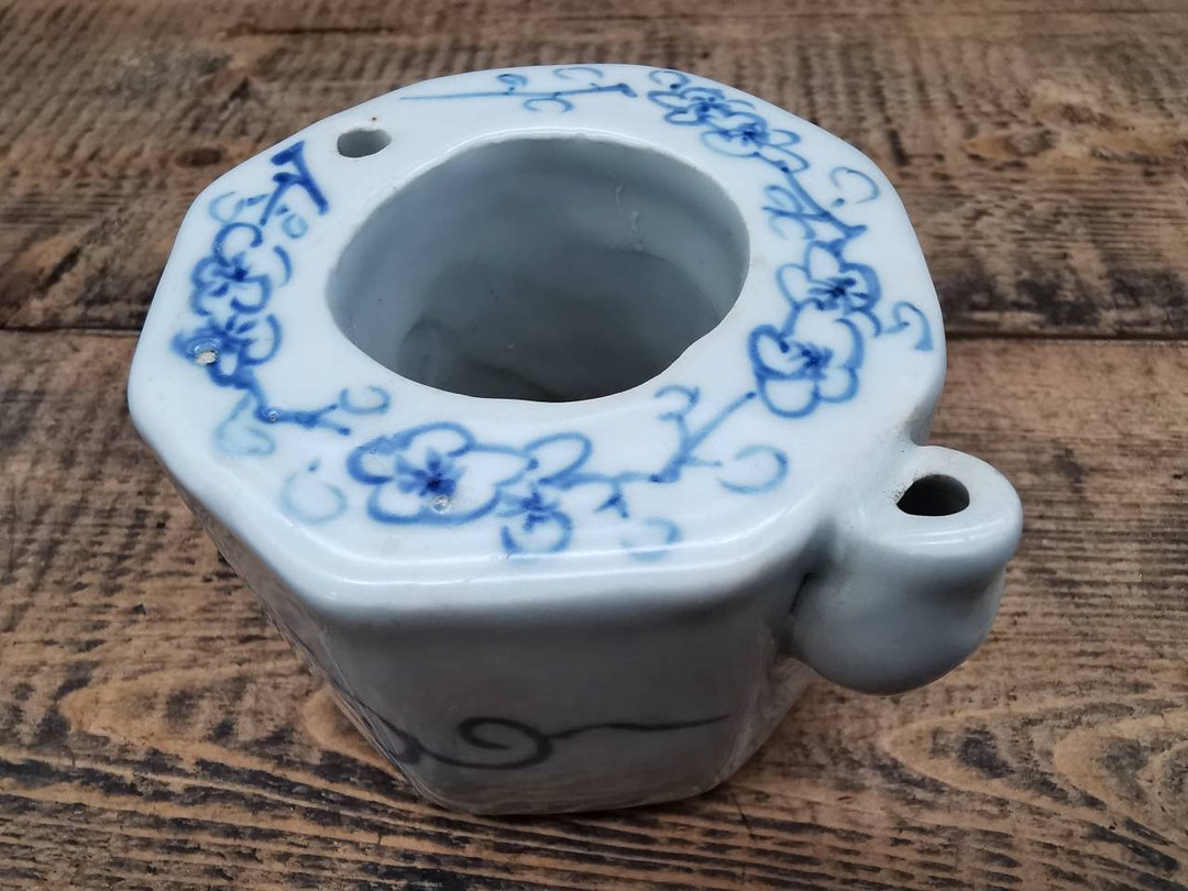 Antique Korean Water Dropper, Joseon Octagonal Form, Porcelain Water ...