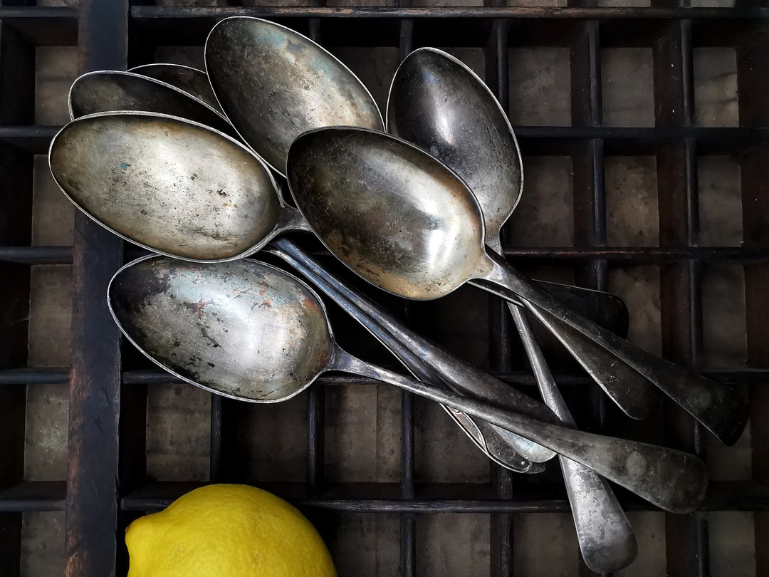 Food Photography Props, Cheap Vintage Silver Plated British Cutlery ...