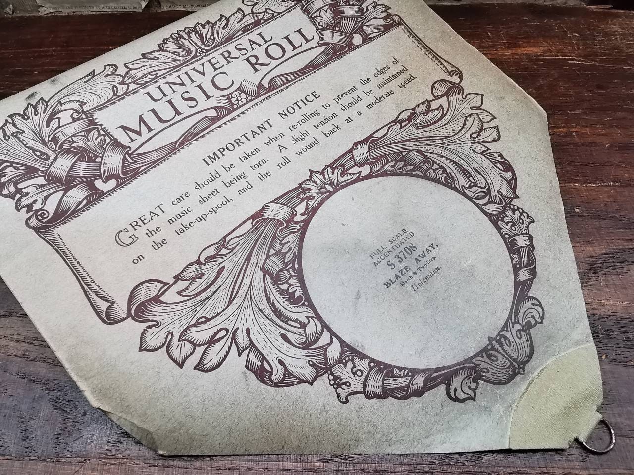 Vintage Pianola Music Music Props Stage Props Universal | Etsy