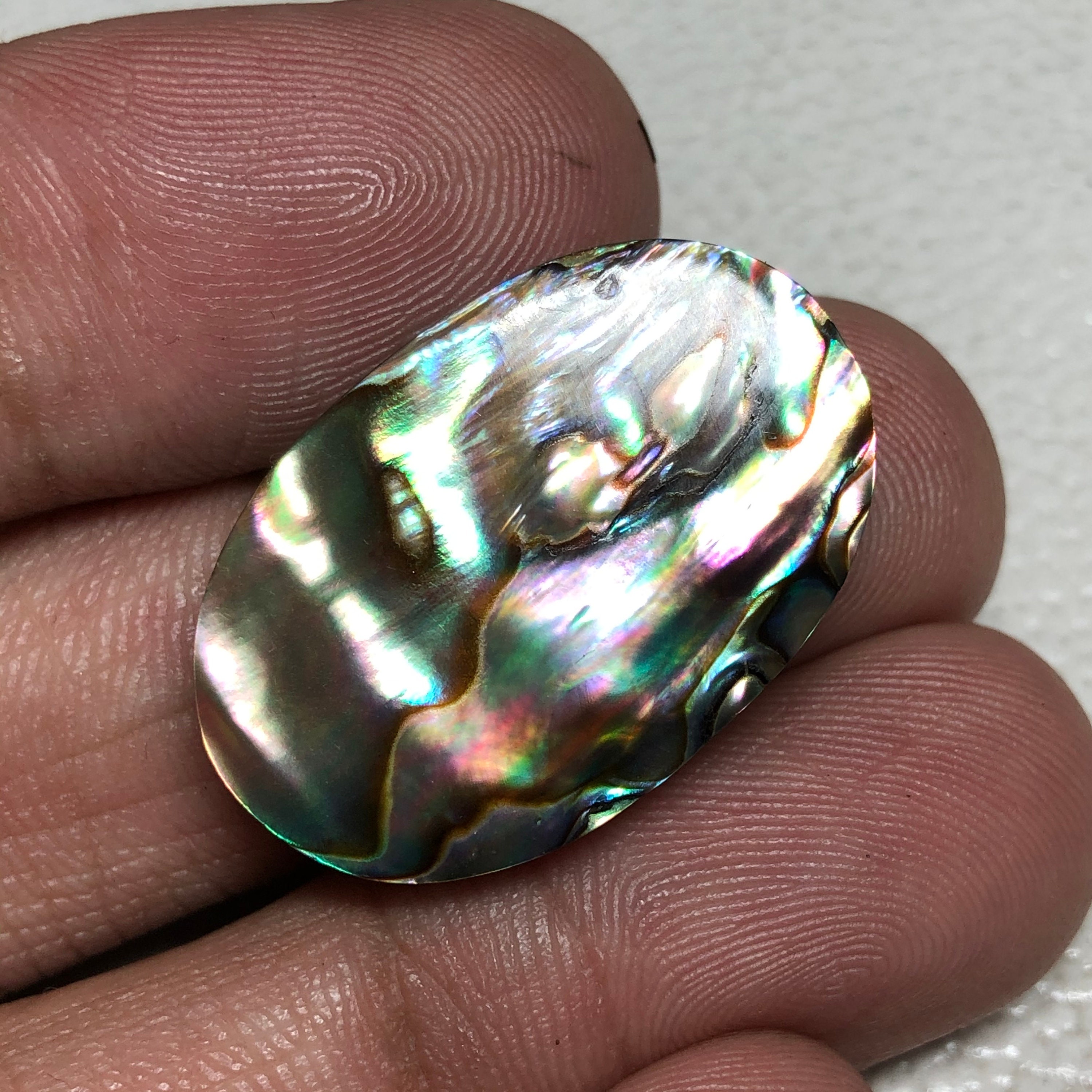 28.5 Cts Amazing 100% Natural Abalone Shell Cabochon Good | Etsy
