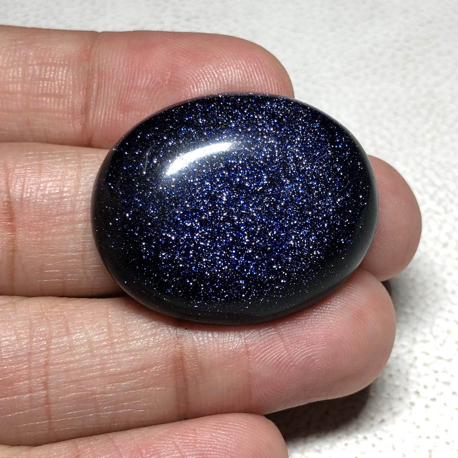 61 Cts Beautiful Natural Blue Star Sunstone Cabochon Gemstone | Etsy