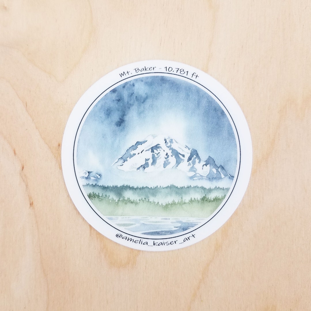 Mt. Baker - Sticker - Etsy