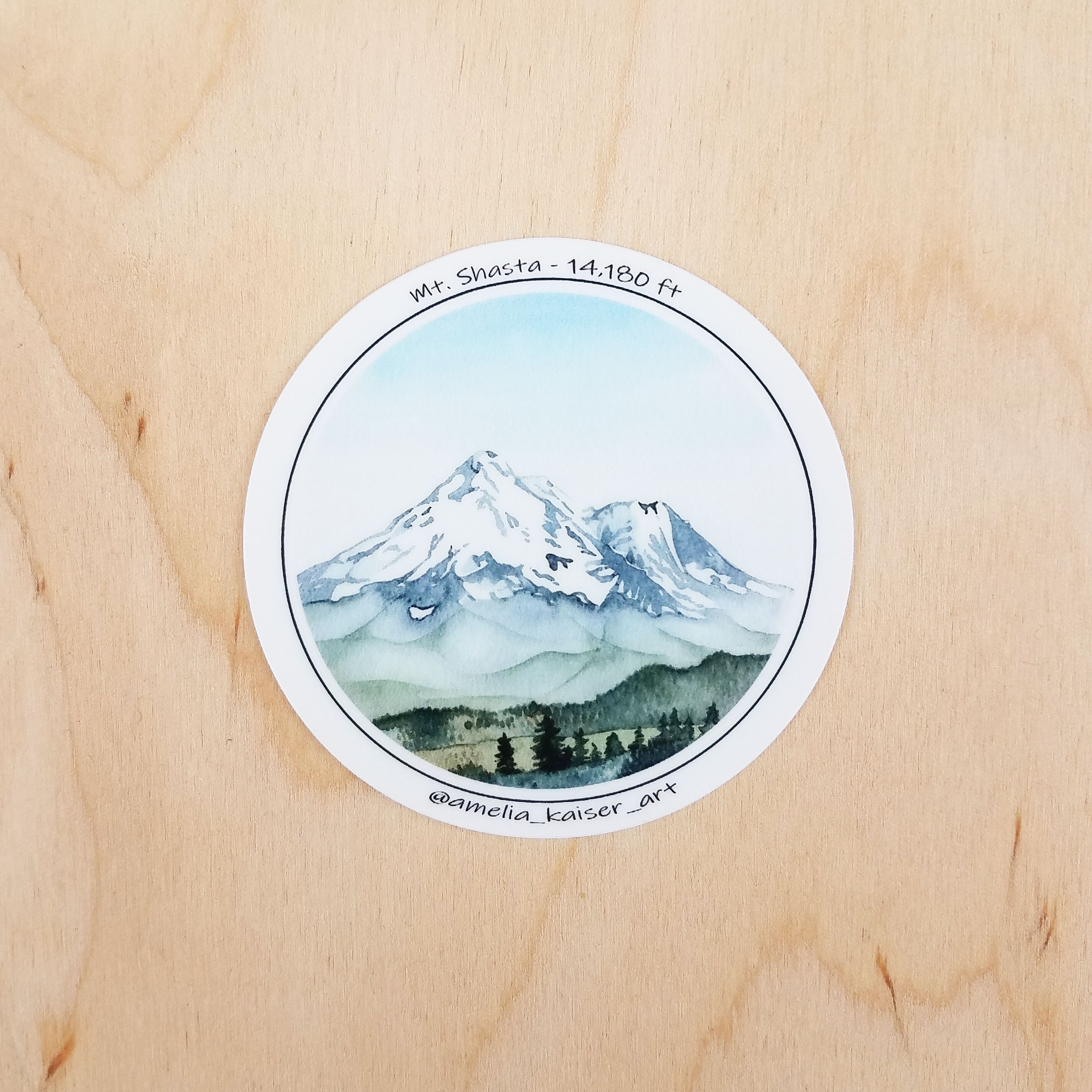 Mt. Shasta - Sticker - Etsy