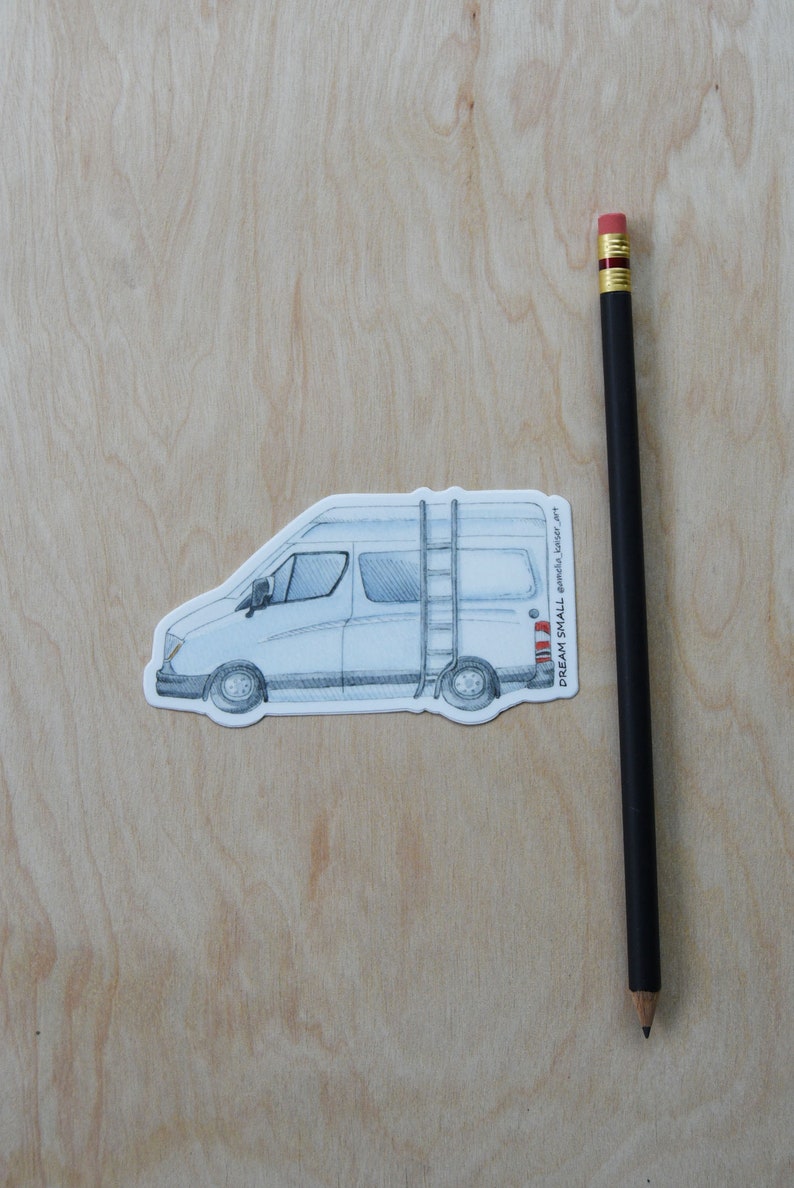 White Sprinter Van Sticker - Etsy