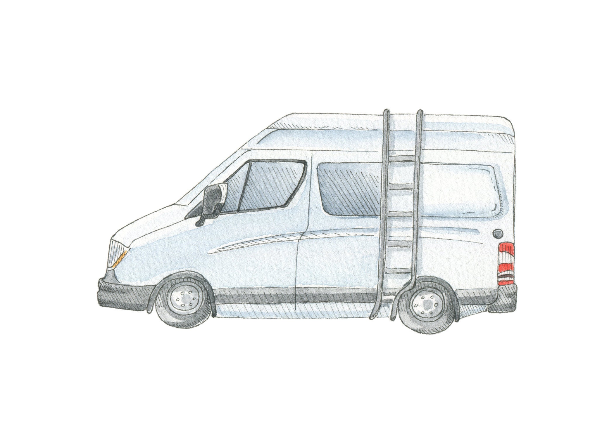 White Sprinter Van Sticker - Etsy Australia