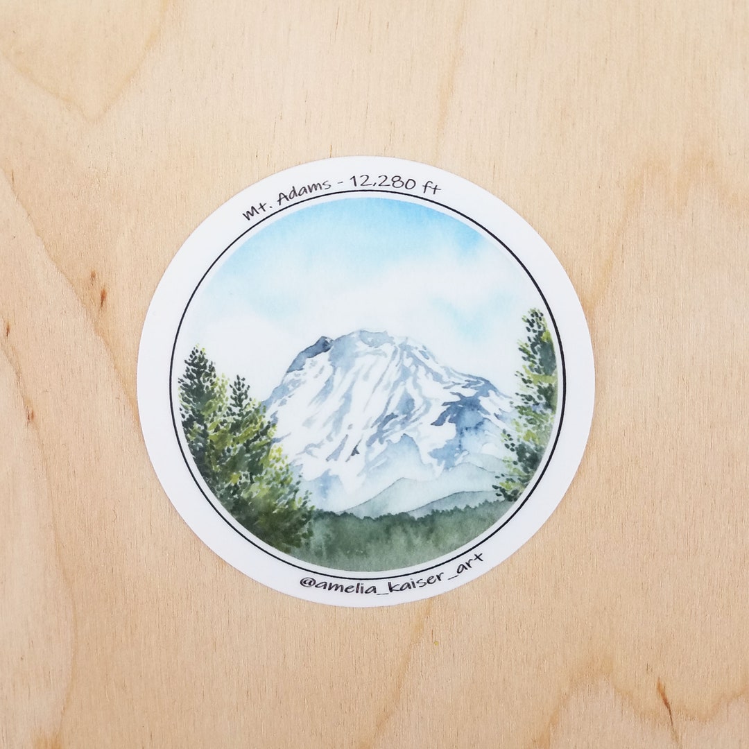 Mt. Adams - Sticker - Etsy