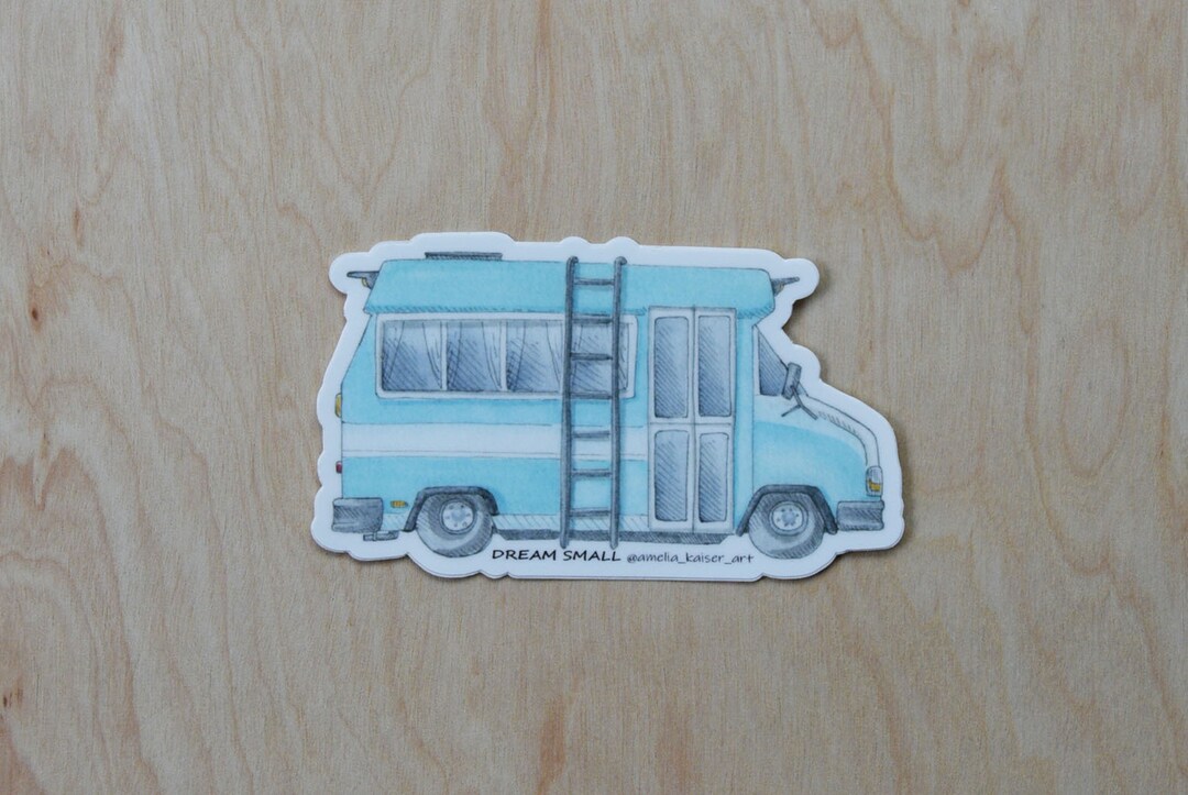 Blue Skoolie Sticker - Etsy