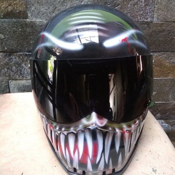 Venom Motorcycle Helmet - Etsy