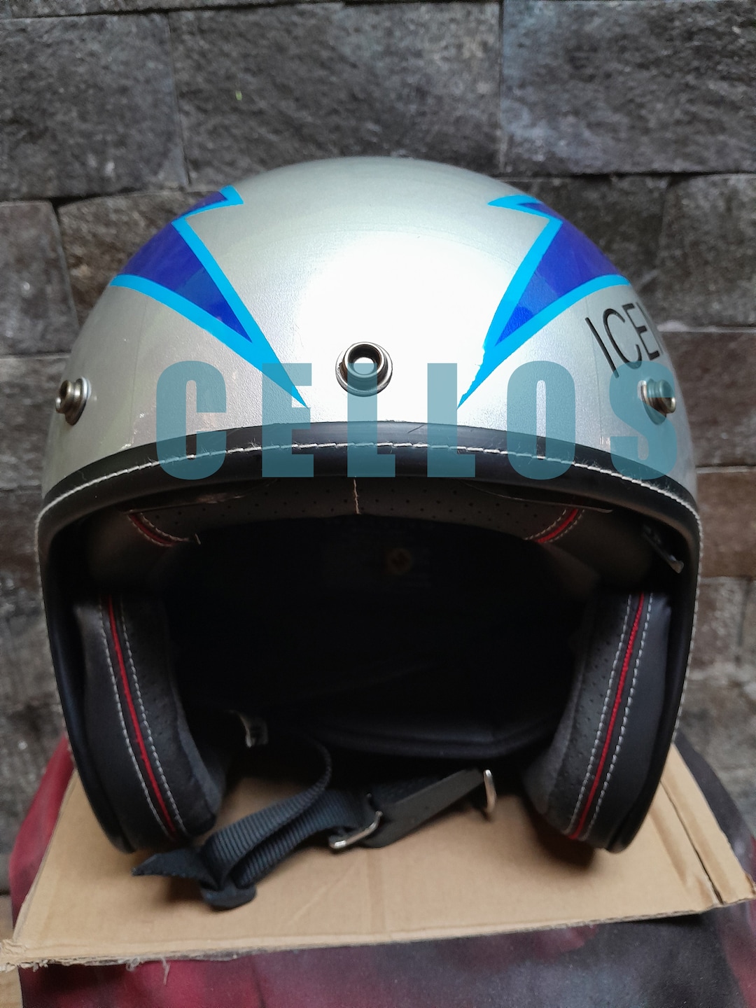 Free Shipping Iceman Top Gun Retro Helmet Repaint for Biker DOT ...