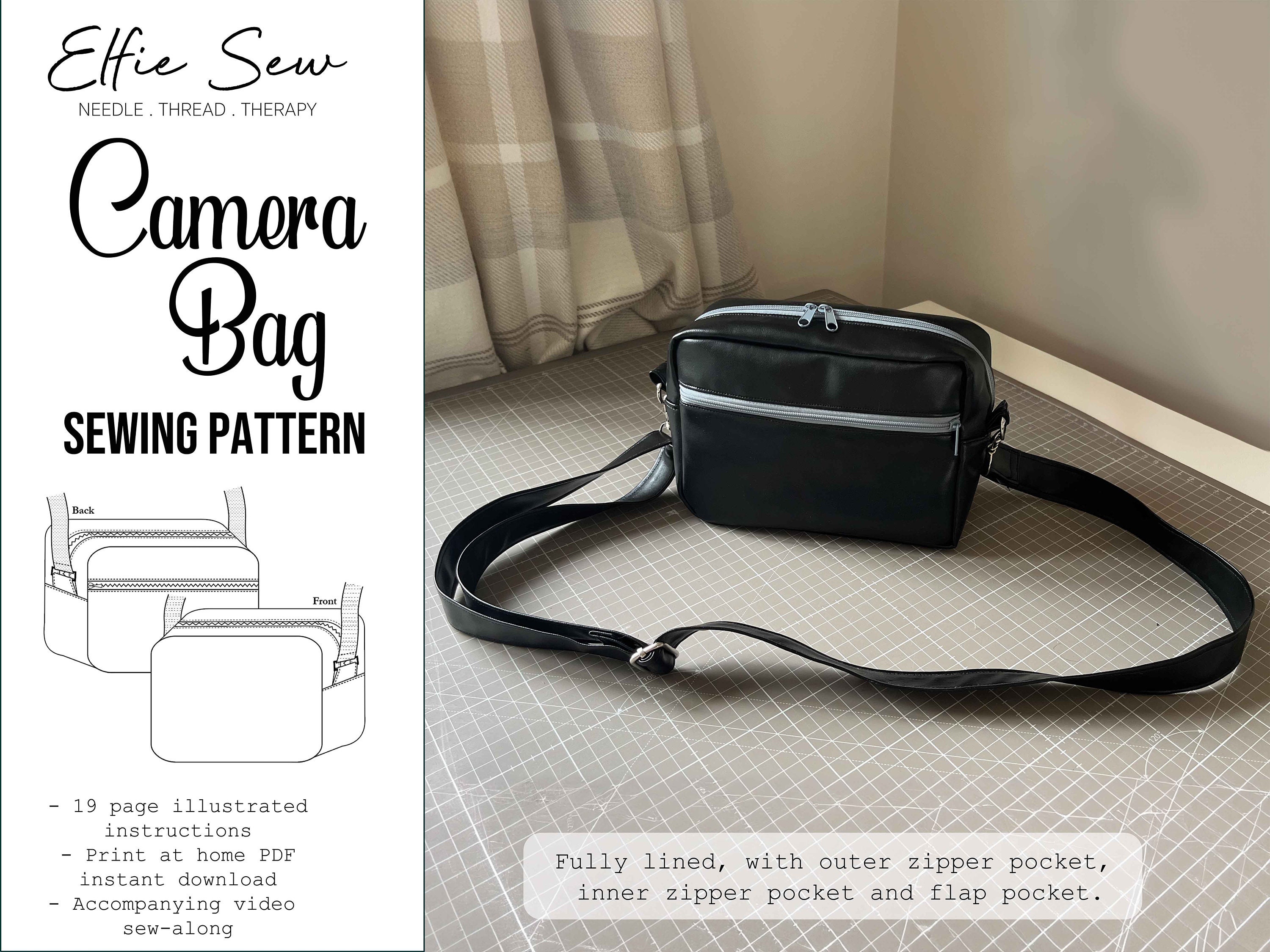 Camera Bag PDF Sewing Pattern by Elfie Sew - Etsy