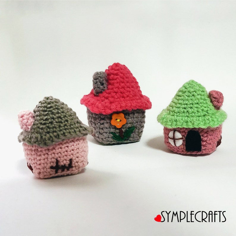 Crochet Pattern Bundle: Tiny House and Mini Cube House Amigurumi ...