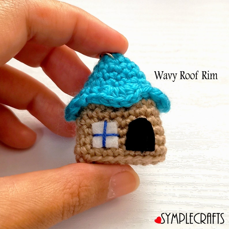 Crochet Pattern: Tiny House Amigurumi Keychain - US Terminology ...